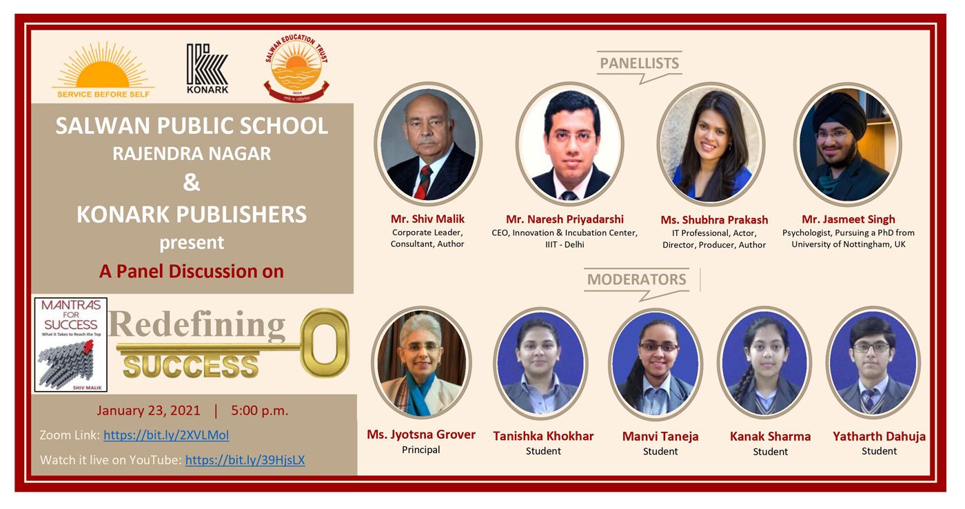 Webinar on Redefining Success - Jan 2021 - Salwan Public School